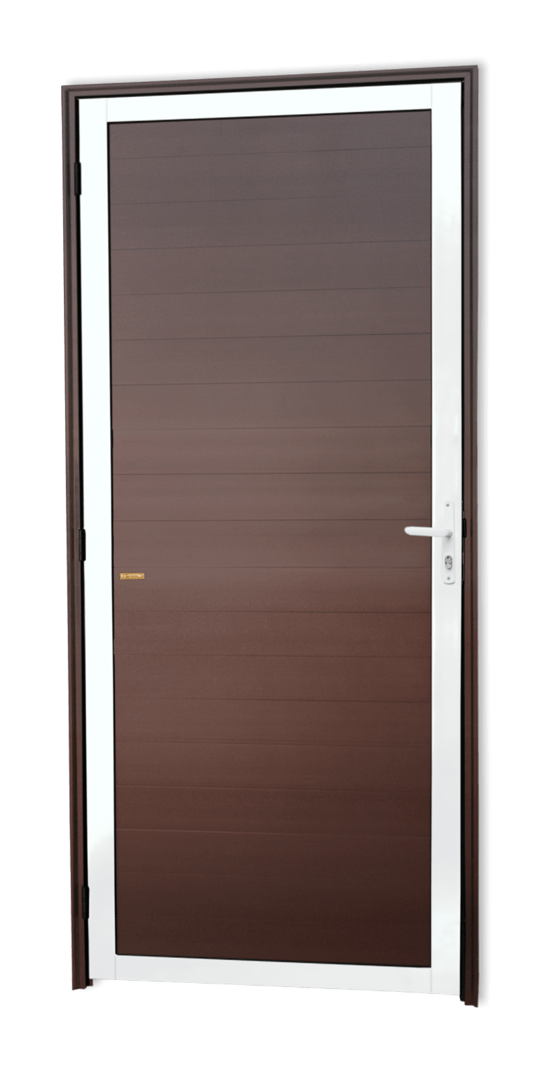 Porta de Alumínio Lambril Linha Super-25 mix corten - BRIMAK Portas e ... Porta de Alumínio Lambril Linha Super-25 mix corten - BRIMAK Portas e ...